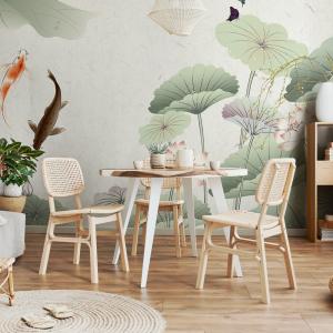 Kids Jungle View with Exotic Animals Wallpaper Mural • Wallmur®