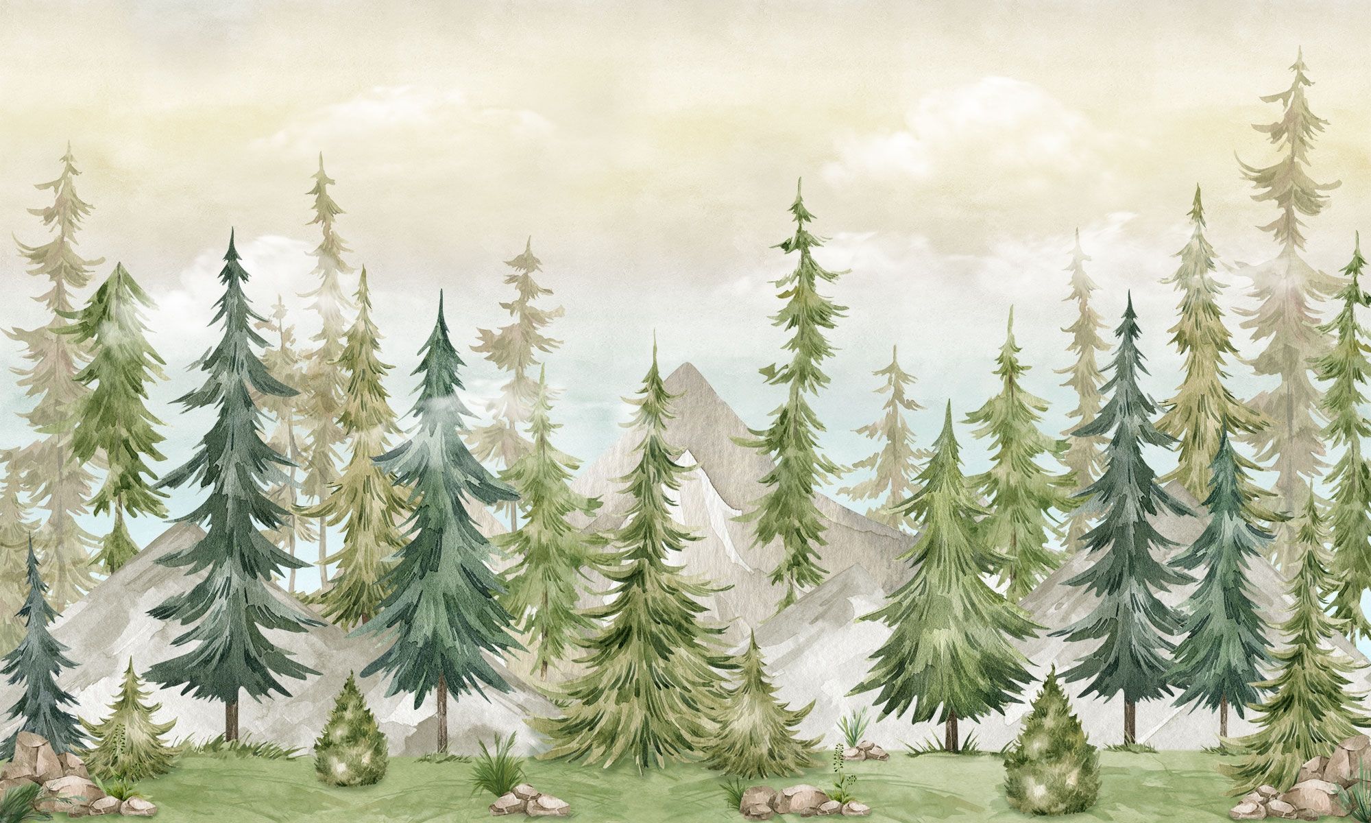 Pine Trees Background