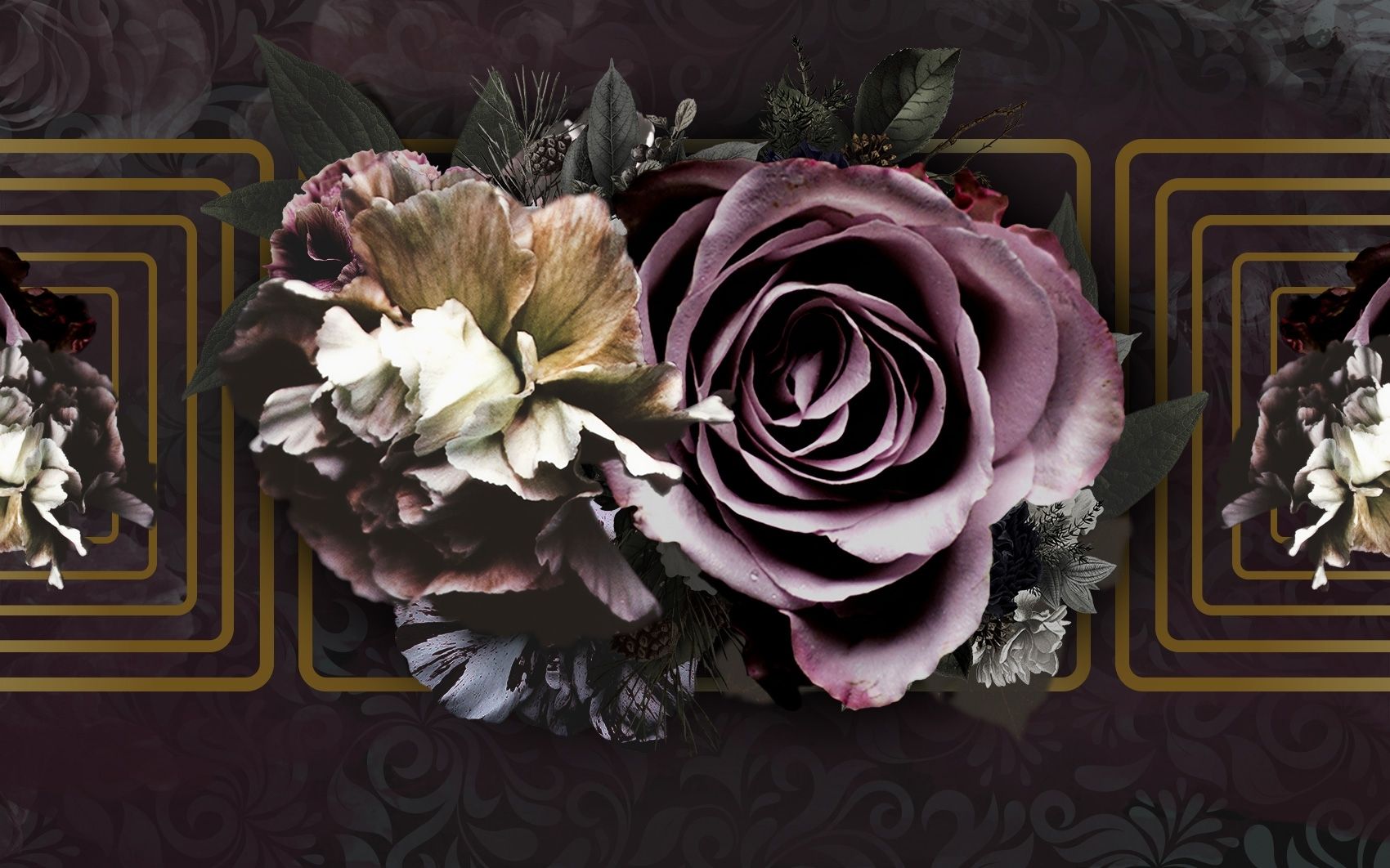 Dark Rose Background Design