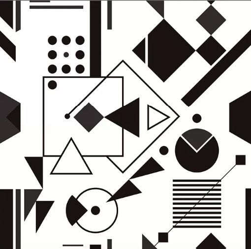 Black And White Geometric Design
