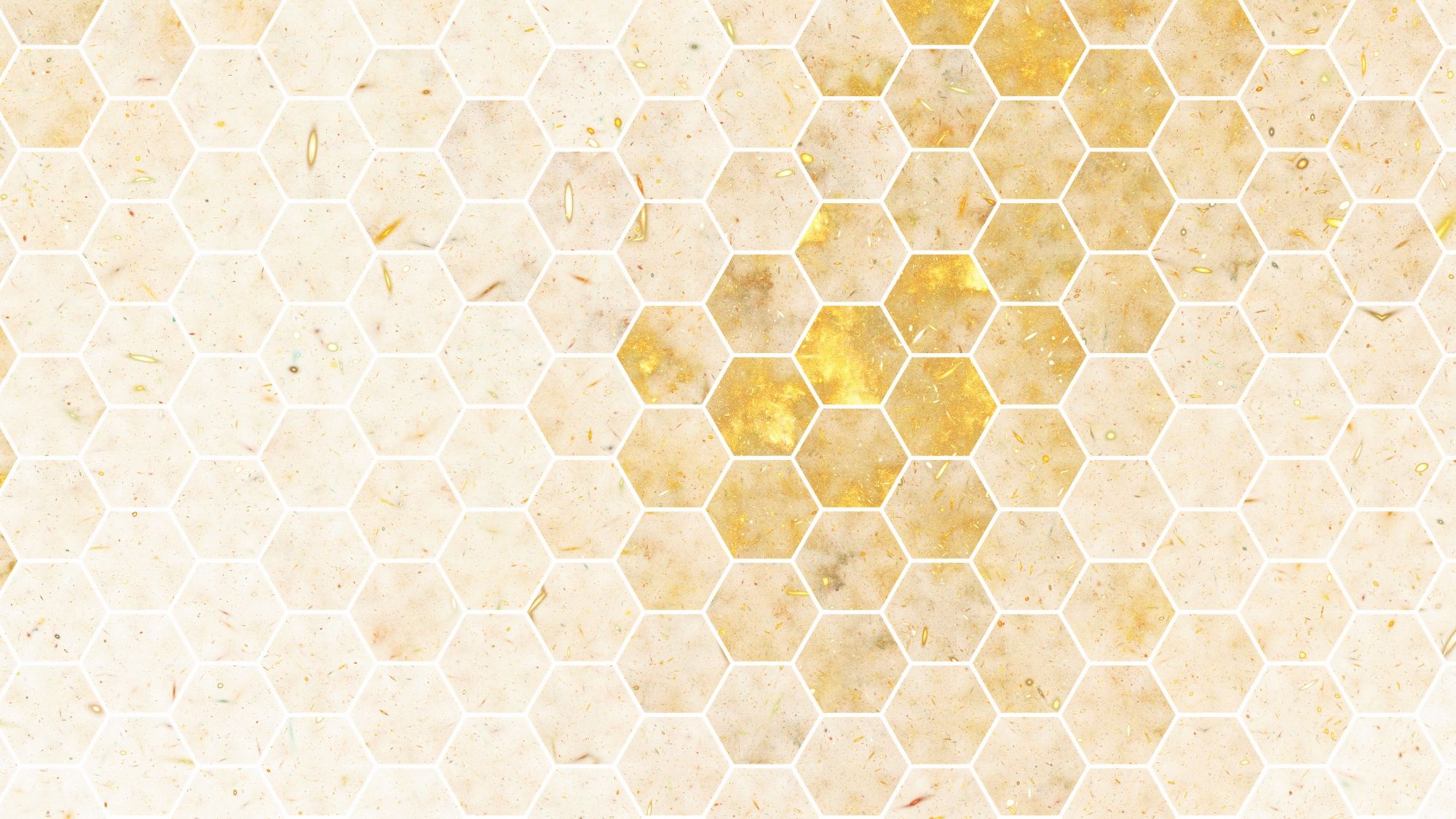 Yellow Honeycomb Wallpaper