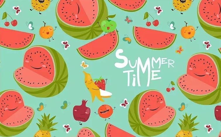 Summer Watermelon Background