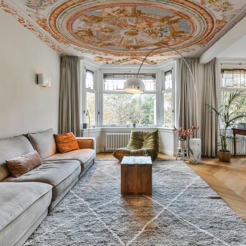 Ceiling Sculpture Angel Greek Wallpaper Mural • Wallmur®