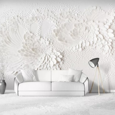 wallpaper white embossed