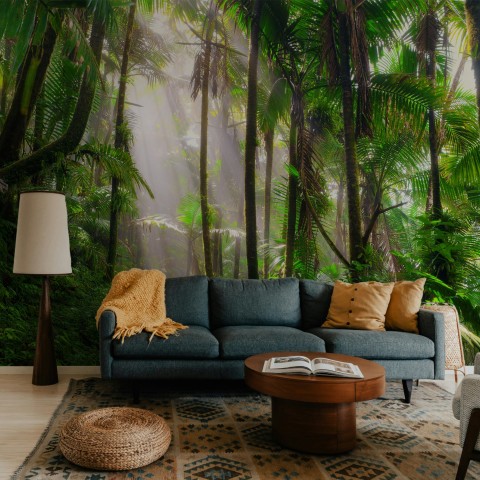 Tropical Forest Jungle Scenery Wallpaper Mural • Wallmur®