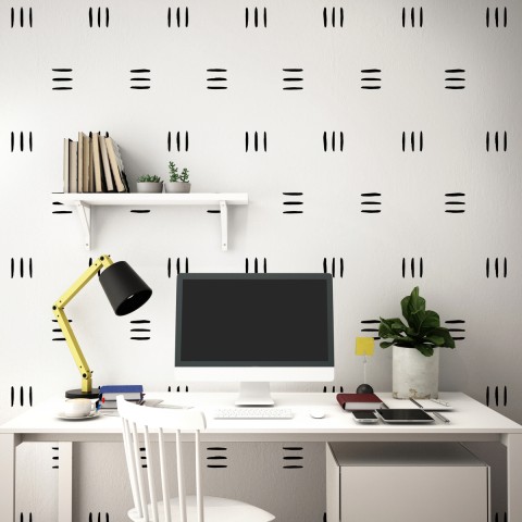 Geometric Black Line Wall Decal Sticker • Wallmur®