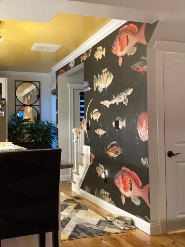 Vintage Ocean Fish Art Wallpaper Mural • Wallmur®